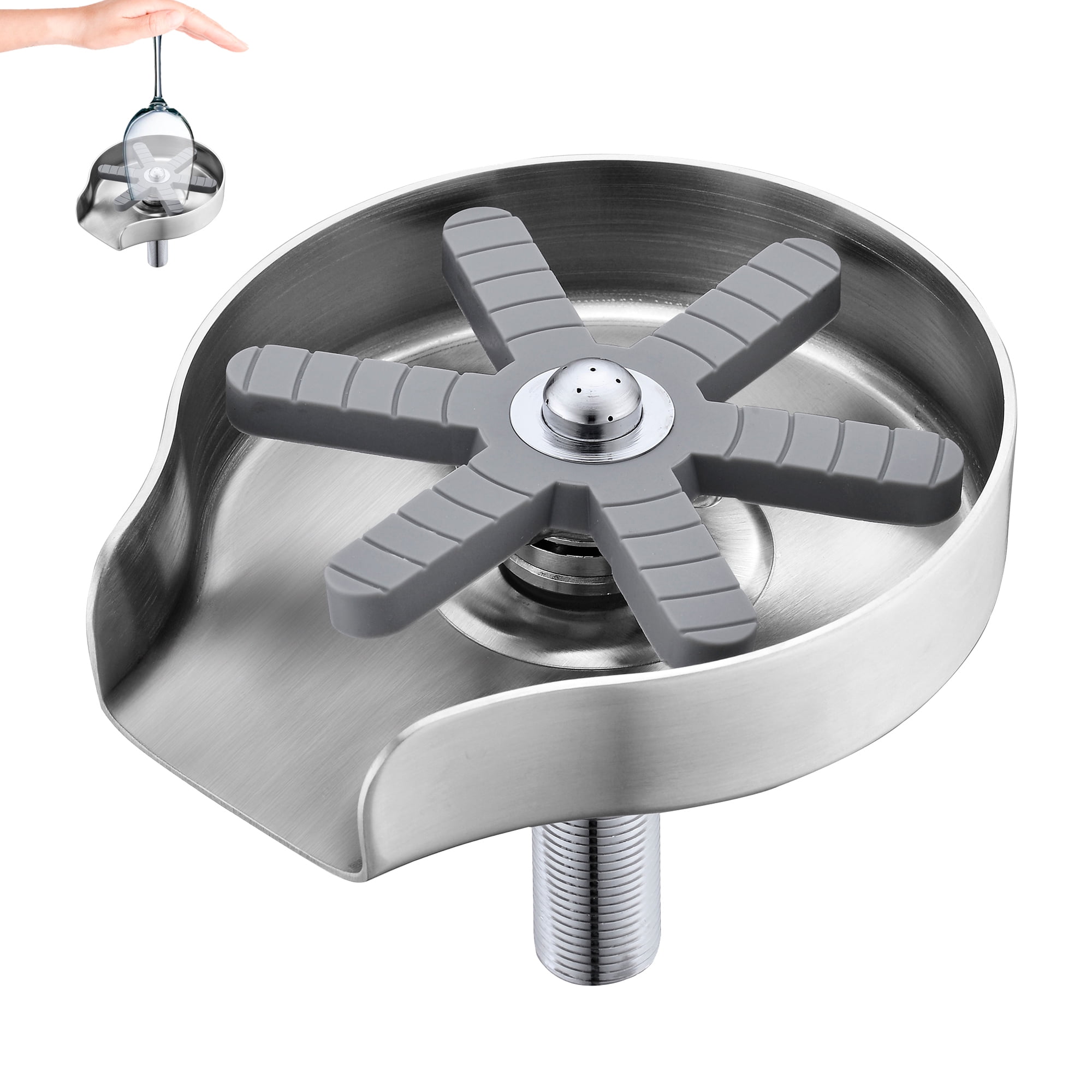 Glass Rinser for Kitchen Sink, SUS304 Stainless Steel Glass Rinser ...