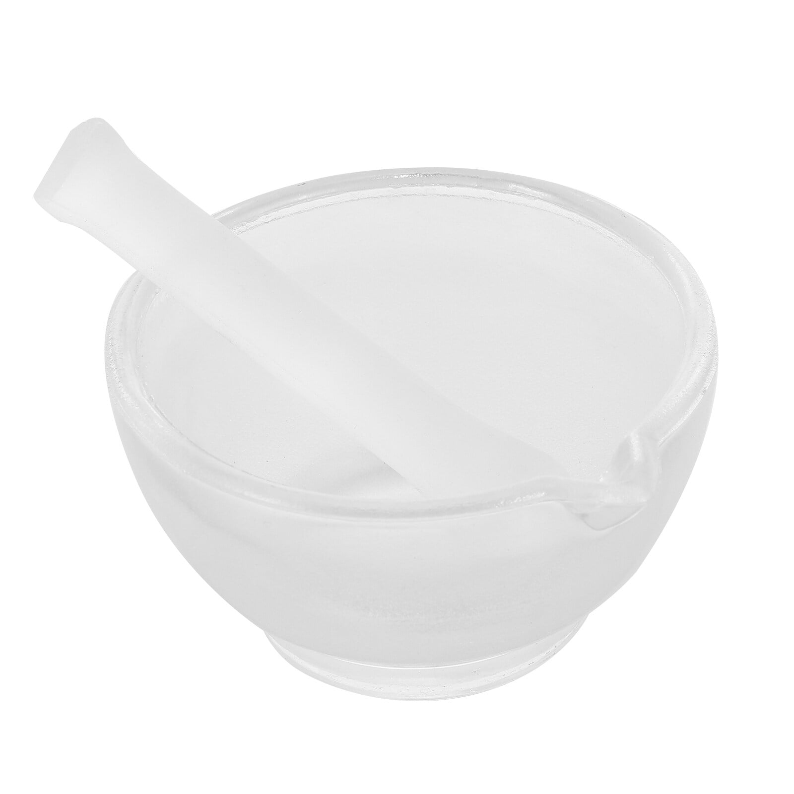 GOOHOCHY 1 Set Solid Glass Pestle and Mortars Bowl Set Portable ...