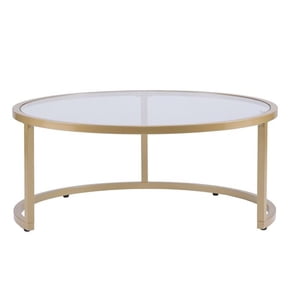 Gold Round Nesting Coffee Tables