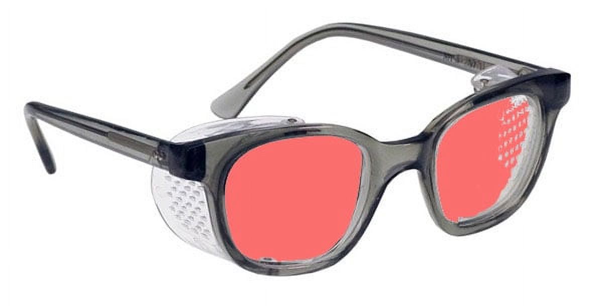 Glass Safety Glasses In Economy Plastic Smoke Gray Safety Frame With ...