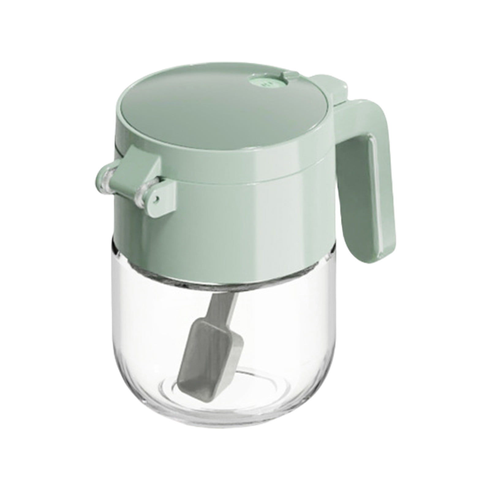 Glass Salt Container With Ergonomic Spoon For Precise Cooking ...