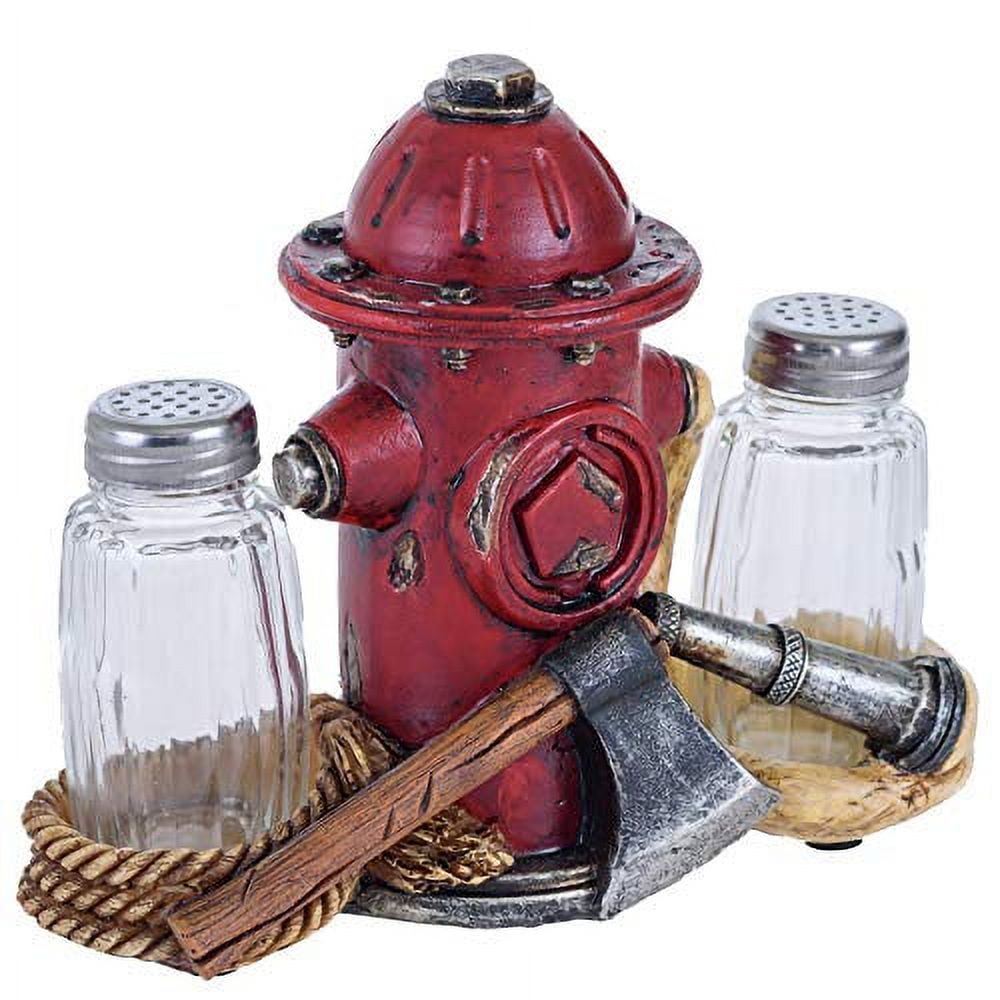 Glass Salt and Pepper Shakers - Fire Hydrant Hose Salt and Pepper with ...