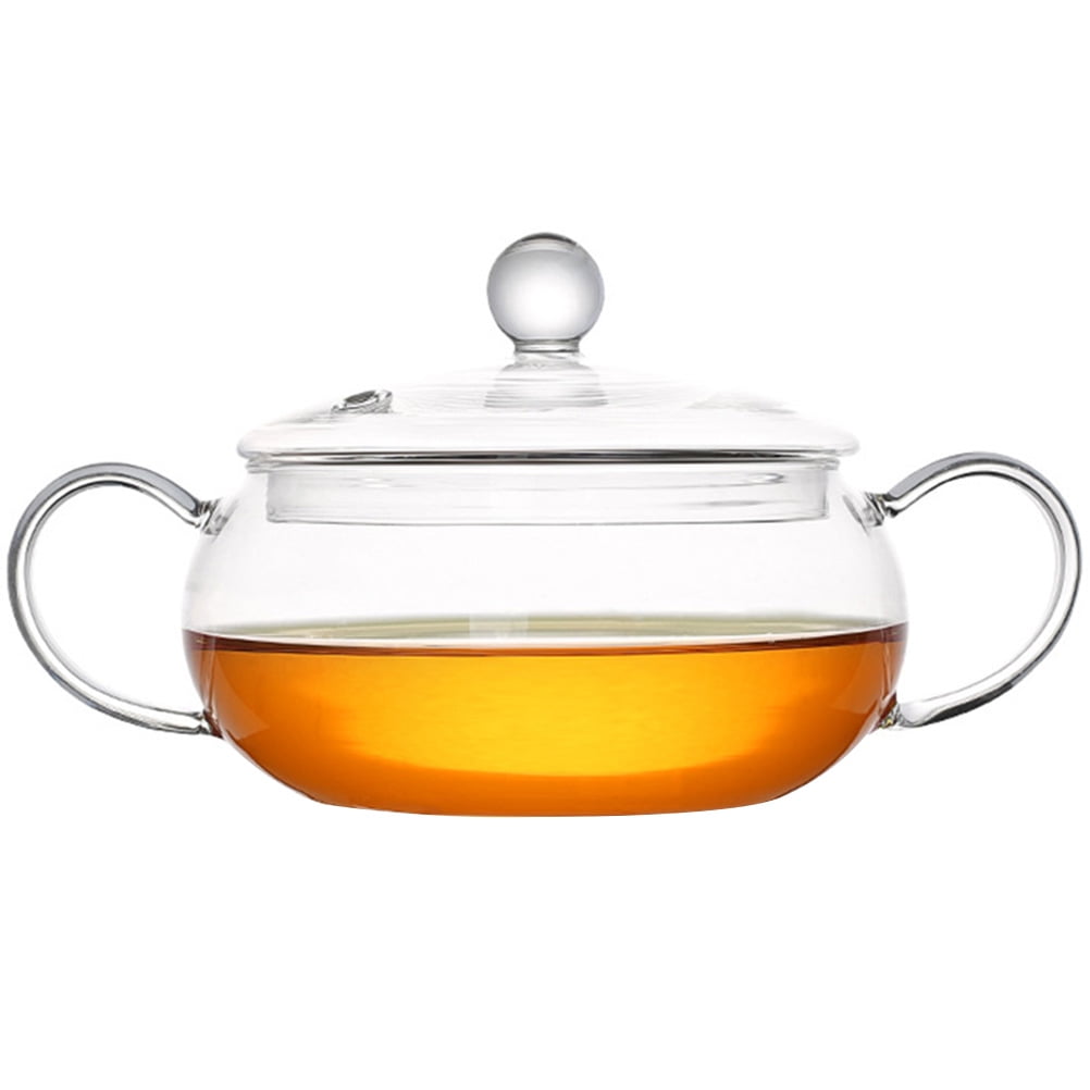 Glass Saucepan with Lid Pans Flat Skillet Pot for Cooking Clear Soup ...