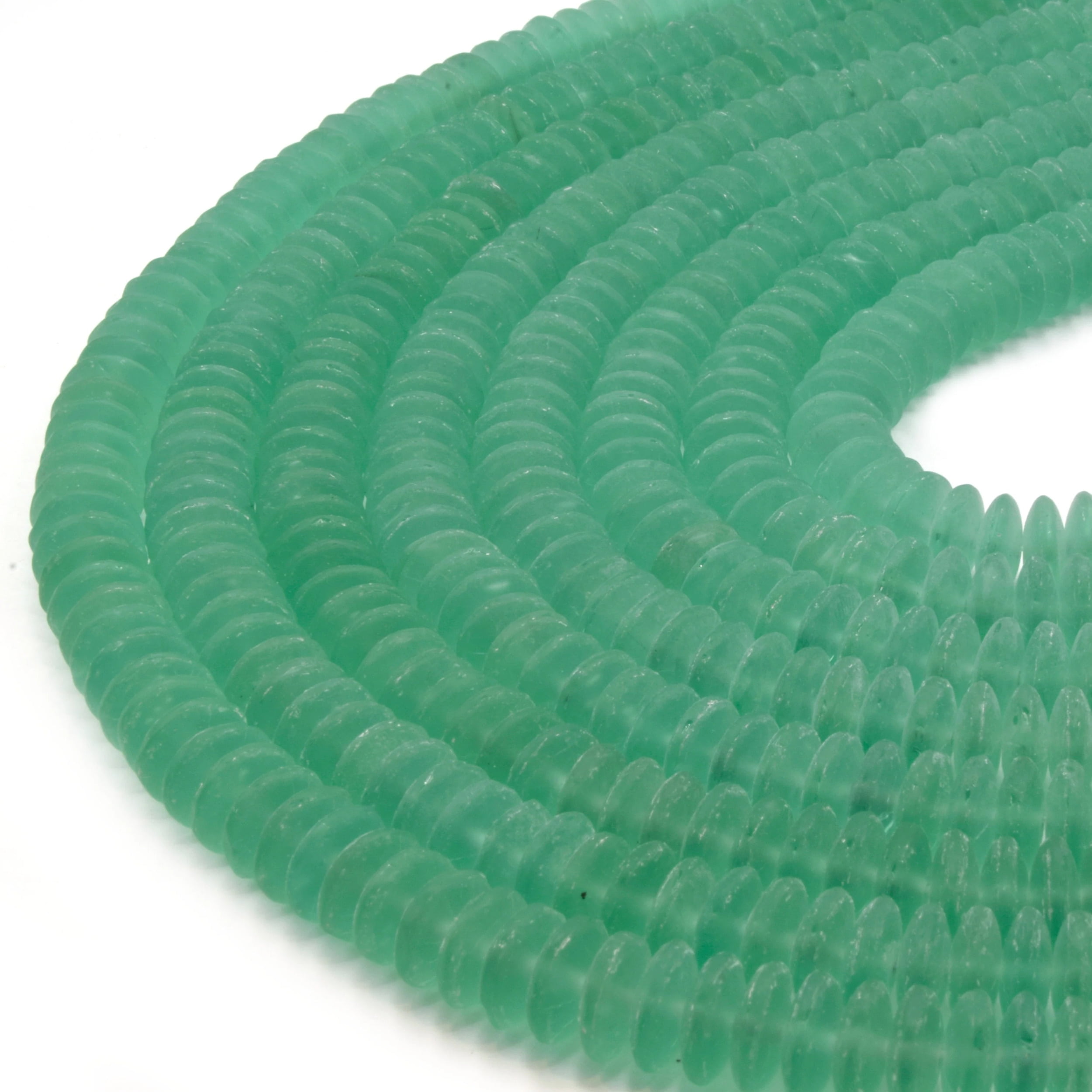 Glass Saucer Beads | Recycled Glass Saucer Shaped Beads | Sea Glass ...