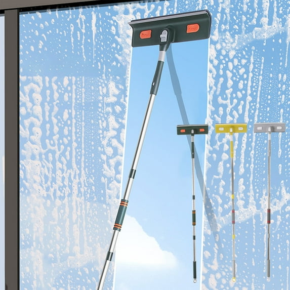 Glass Scraper Window Cleaner with Detachable Splicing Rod for ...