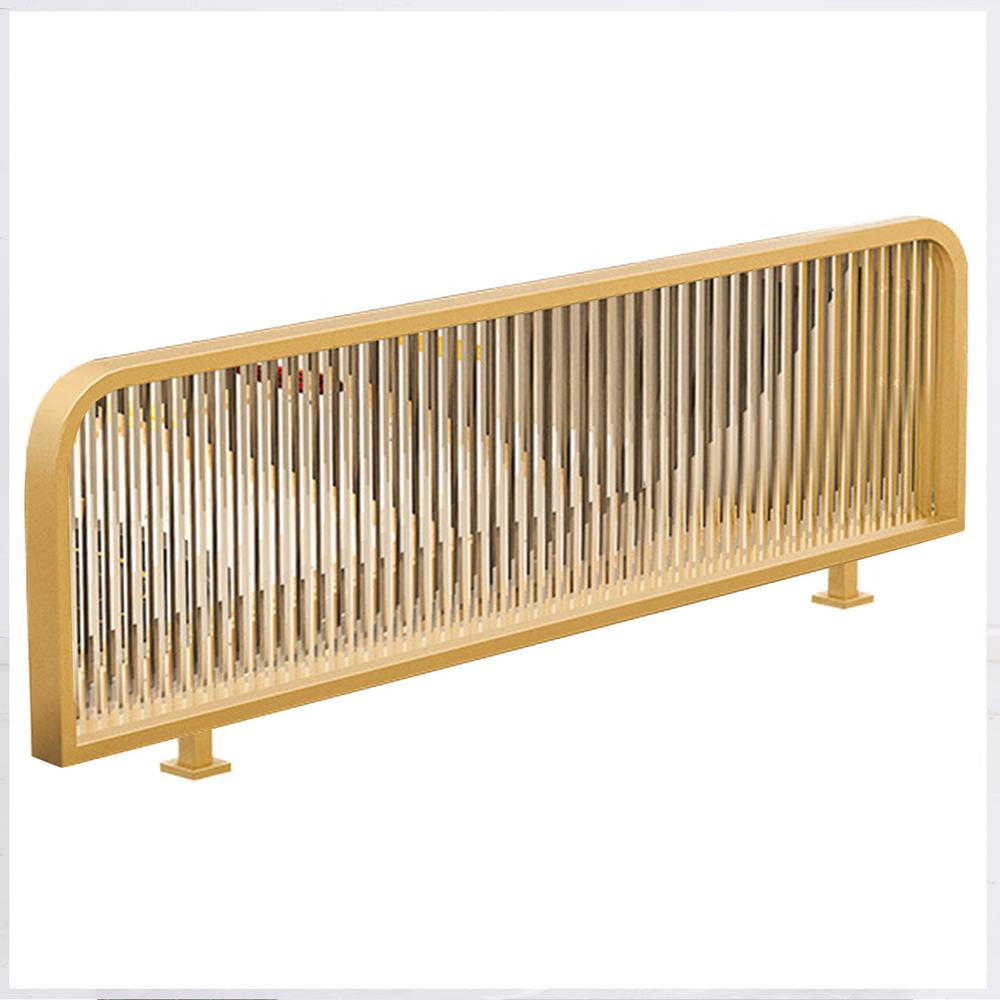 Glass Screen Divider Striped Design - Modern Commercial Partition for ...