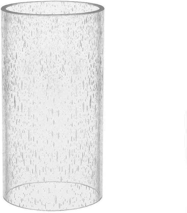 Glass Shade Straight Cylinder Glass Lamp Shade Replacement with ...