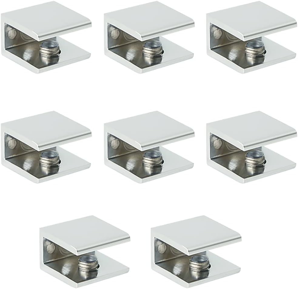 Glass Shelf Brackets Stainless Steel, Adjustable Railing Holder for 6 ...