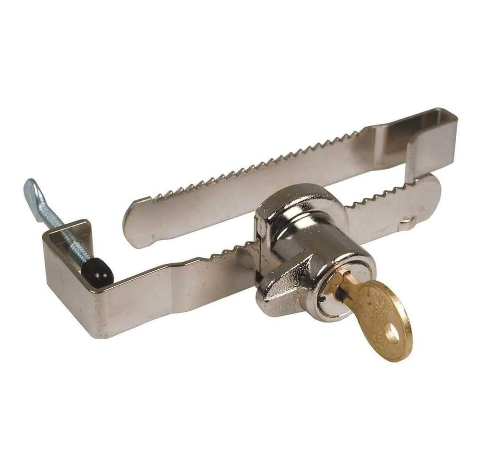 Glass Showcase Lock (Ratchet Glass Cabinet Display Case Lock) with Yale Keyway - Walmart.com