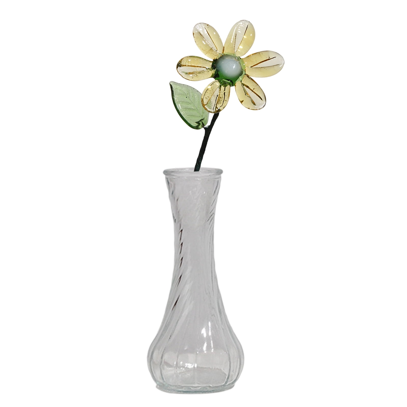 Glass Simulations Flowers With Delicate Vases For Offices Desk ...