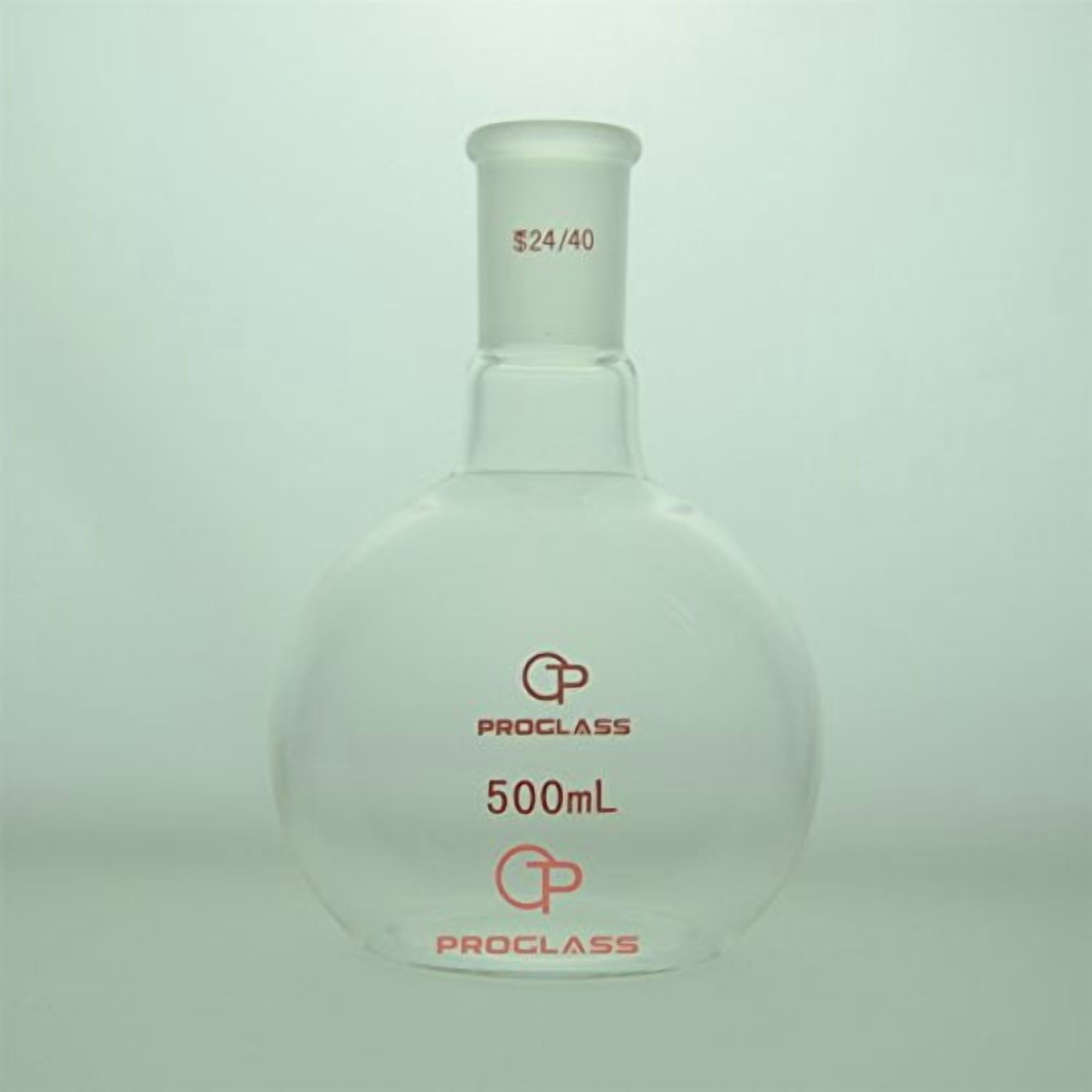 Glass Single Neck Flat Bottom Boiling Flask 500mL with 24/40 Glass ...