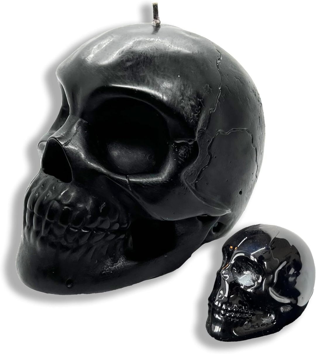 Glass Skull Candle | Melt Reveal Inner Glass Skull | Large 6” L | Longe ...
