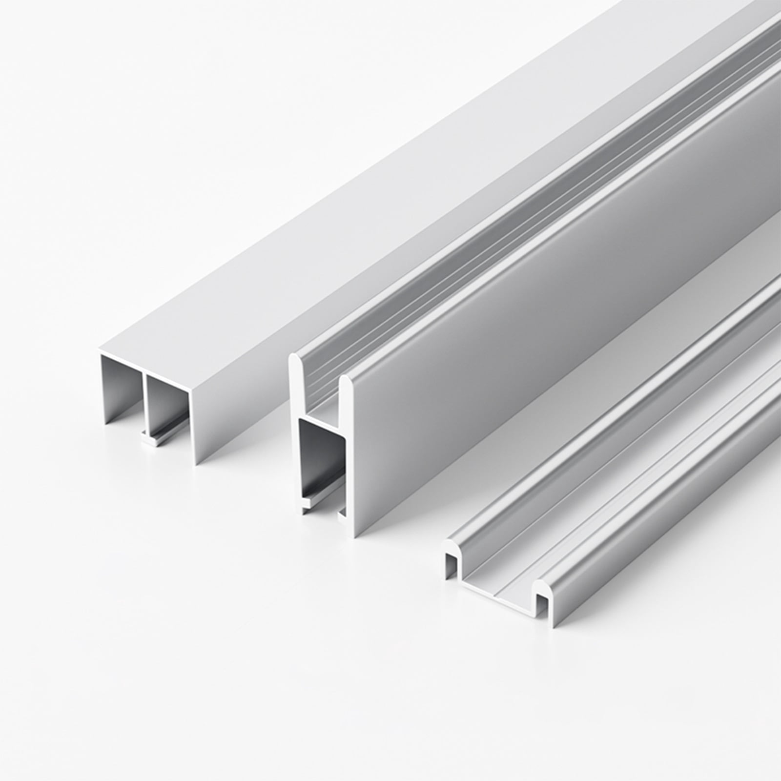 Glass Sliding Door Hardware Kit - 5mm Thick Double U-Channel Aluminum ...