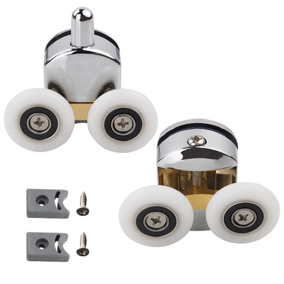 Glass Sliding Door Pulley Wheels Adjustable Upper Bottom Rollers ...