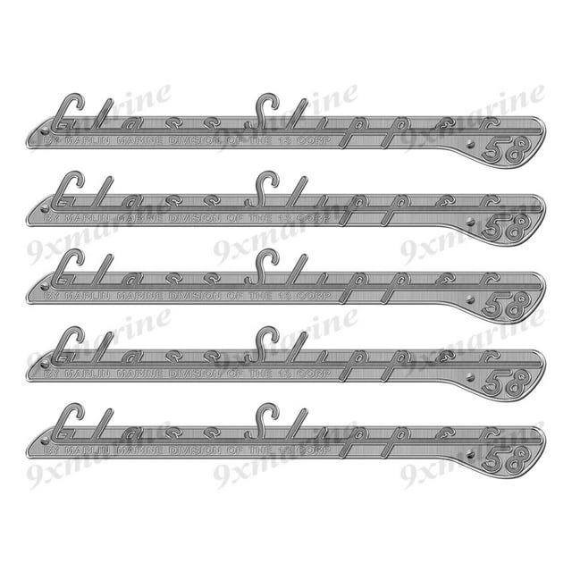 Glass Slipper Stickers "3D Vinyl Replica" of metal originals - 10" long ...