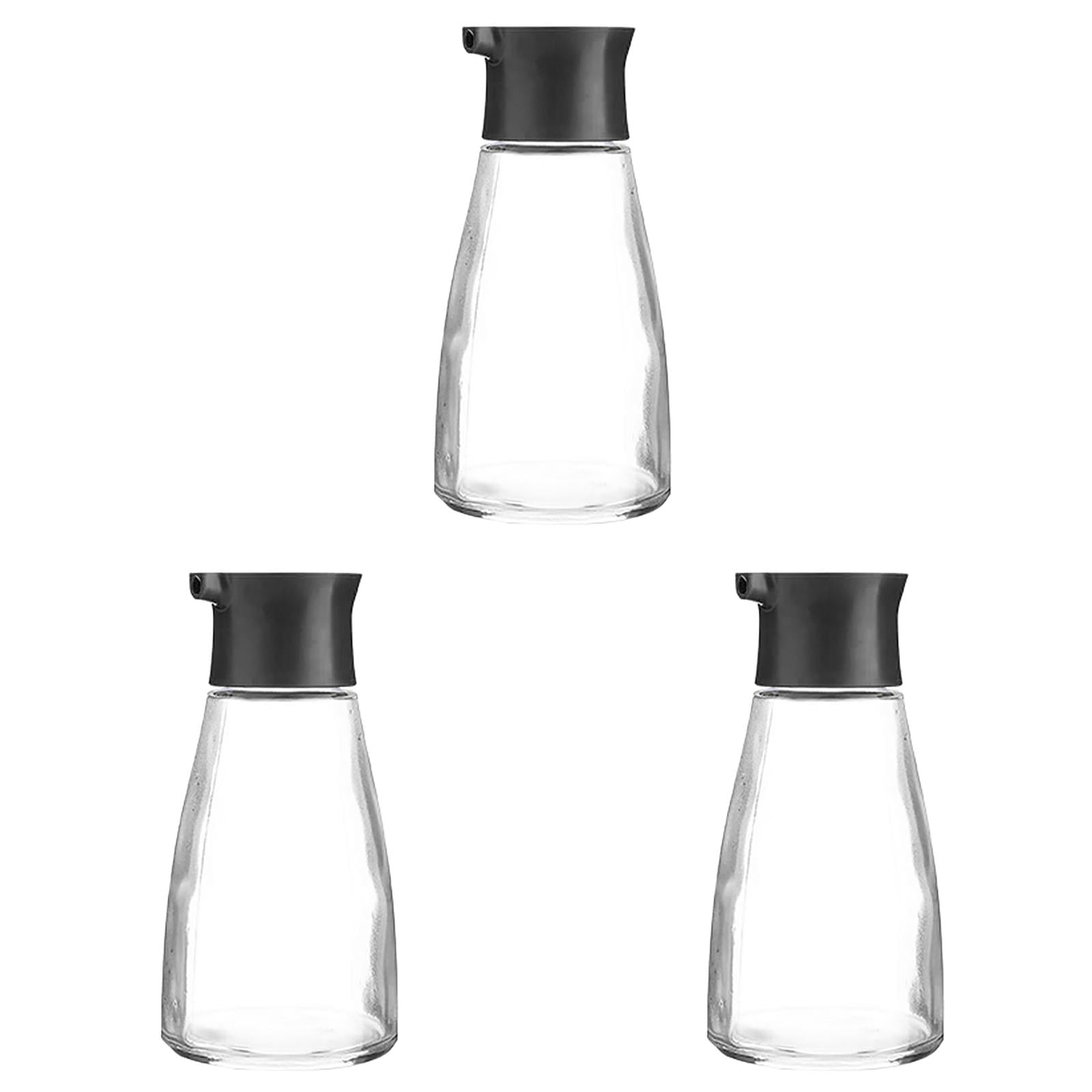 Glass Soy Sauce Dispenser Bottles - Leakproof Oil & Vinegar Cruet Set ...