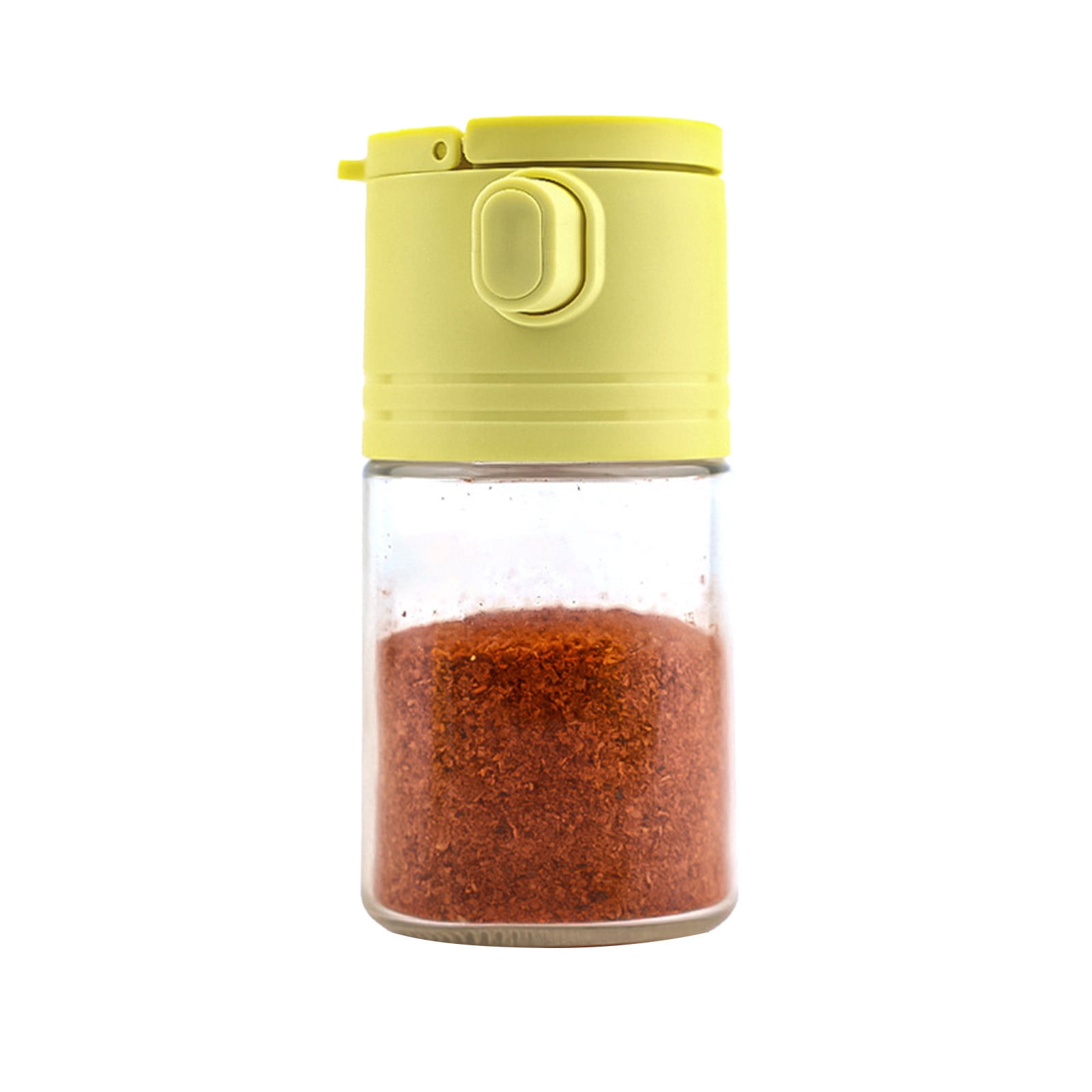 Glass Spice Jar With Double Opening Shaker Lid, 180ml Airtight ...