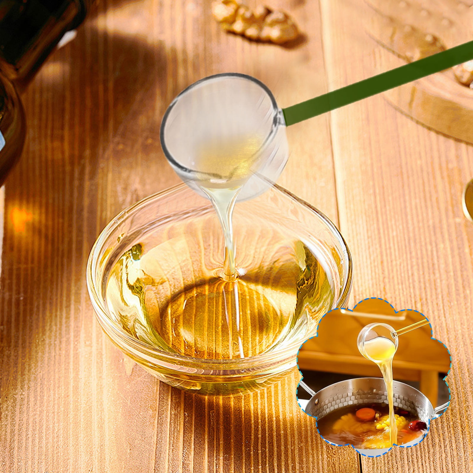 Glass Spoon High Borosilicate Heat-Resistant Glass Spoon Direct Flame ...