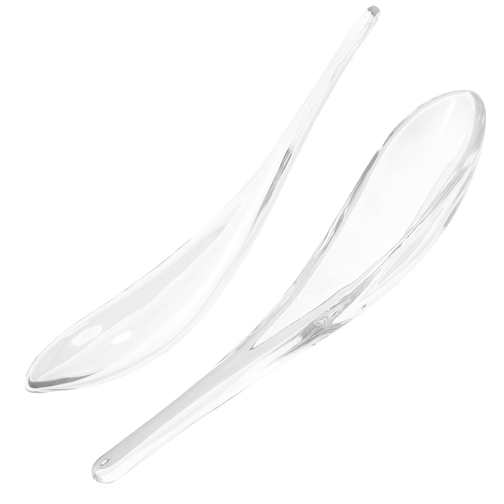 Glass Spoon Smooth Dessert Teaspoons Coffee Scoop Food Crystal Small ...