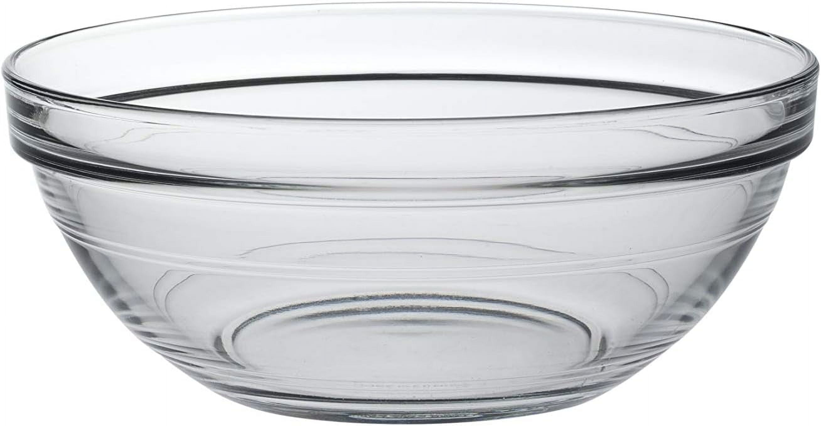 Glass Stackable Mixing Bowls/Prep Bowls Set of 6,Clear. 32¾ oz./ 6.75 ...