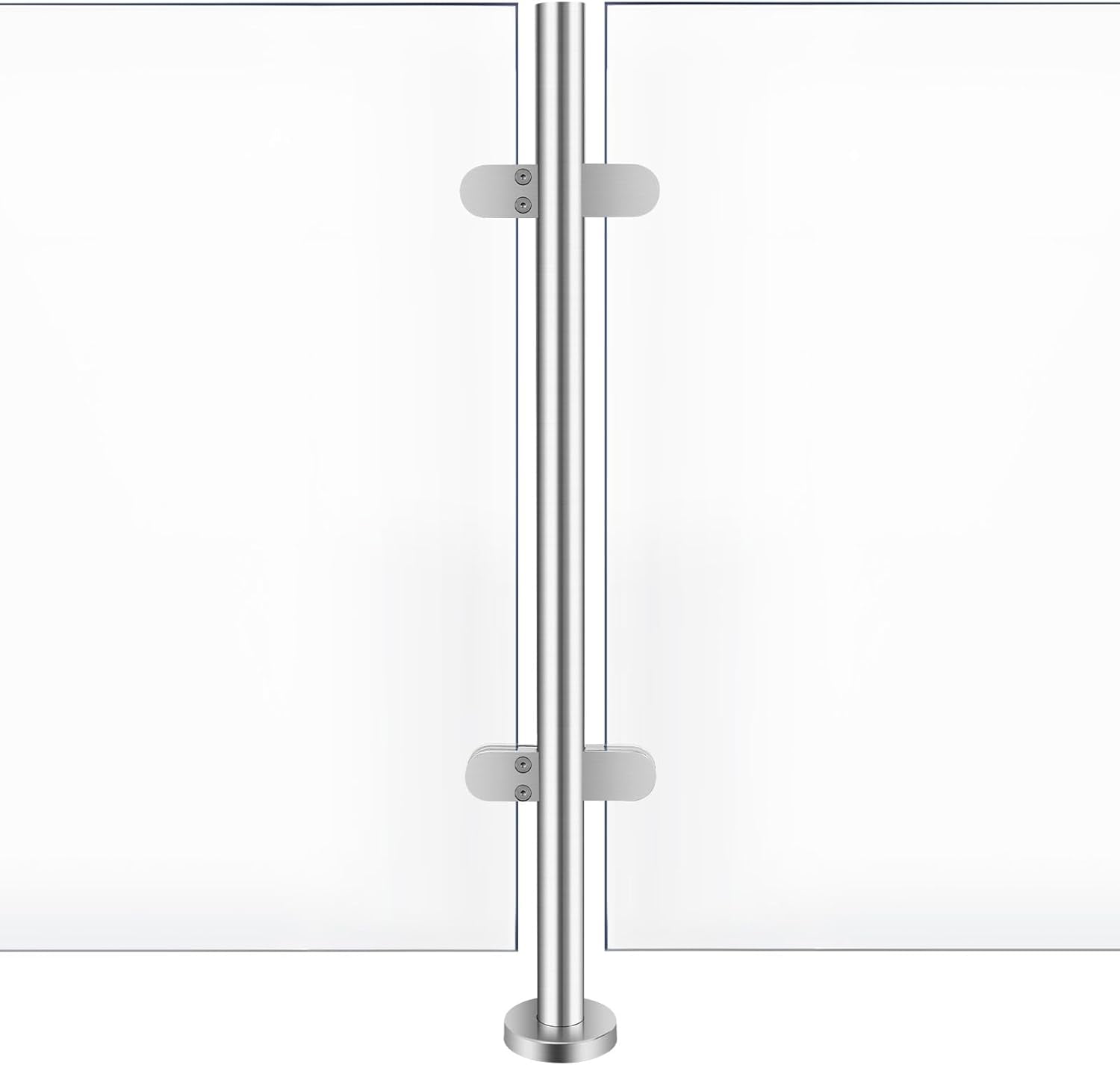 Glass Stair Railing Post System, 90cm/35.43in Stainless Steel Middle ...