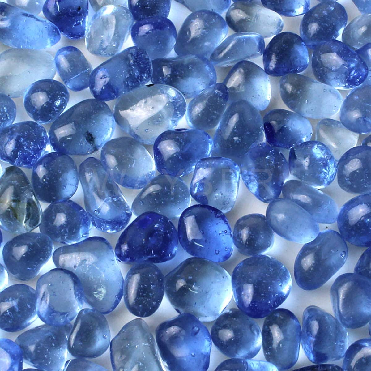 Glass Stones, 1Lb/460g Irregular Sea Glass Pebbles Non-Toxic Artificial ...