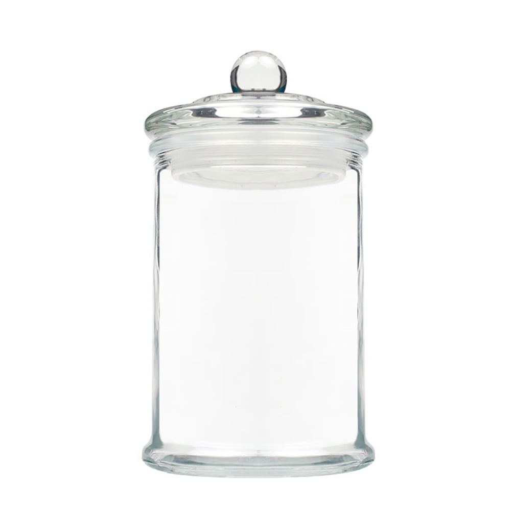 Glass Storage Jar Apothecary Jars with Lids Airtight Cookie Container ...