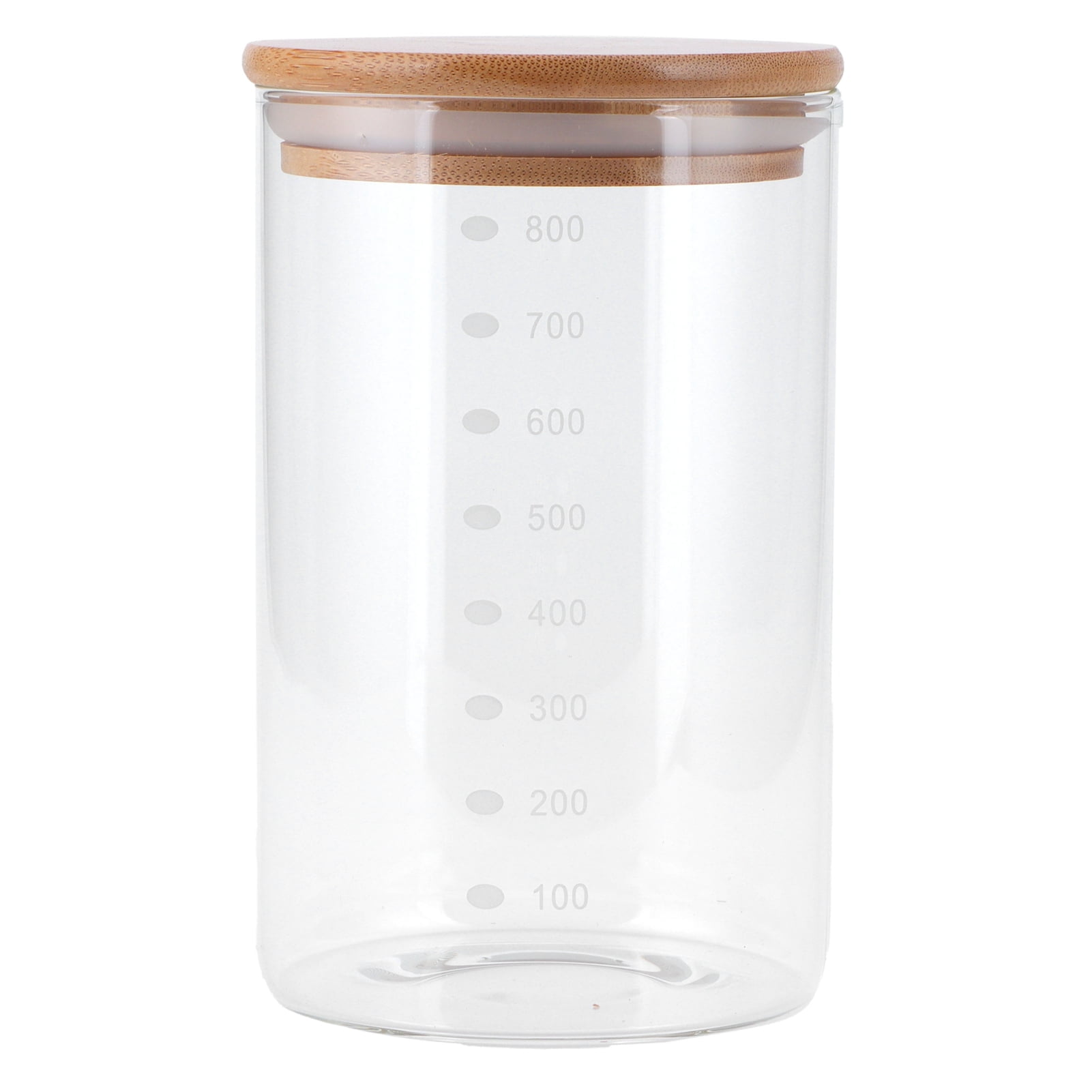 Glass Storage Jars Airtight Food Storage Containers with Bamboo lids ...