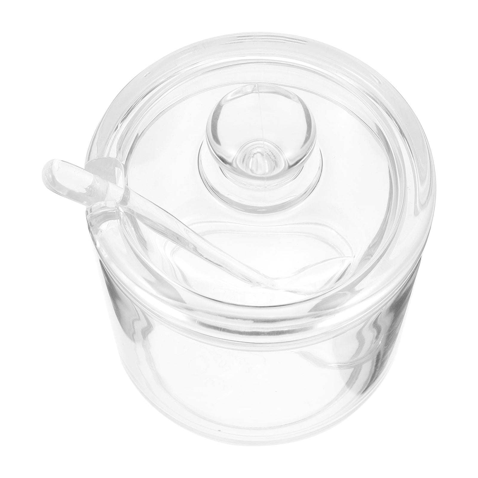 Glass Storage Jars with Lids Condiment Jar Seasoning Container Sugar ...