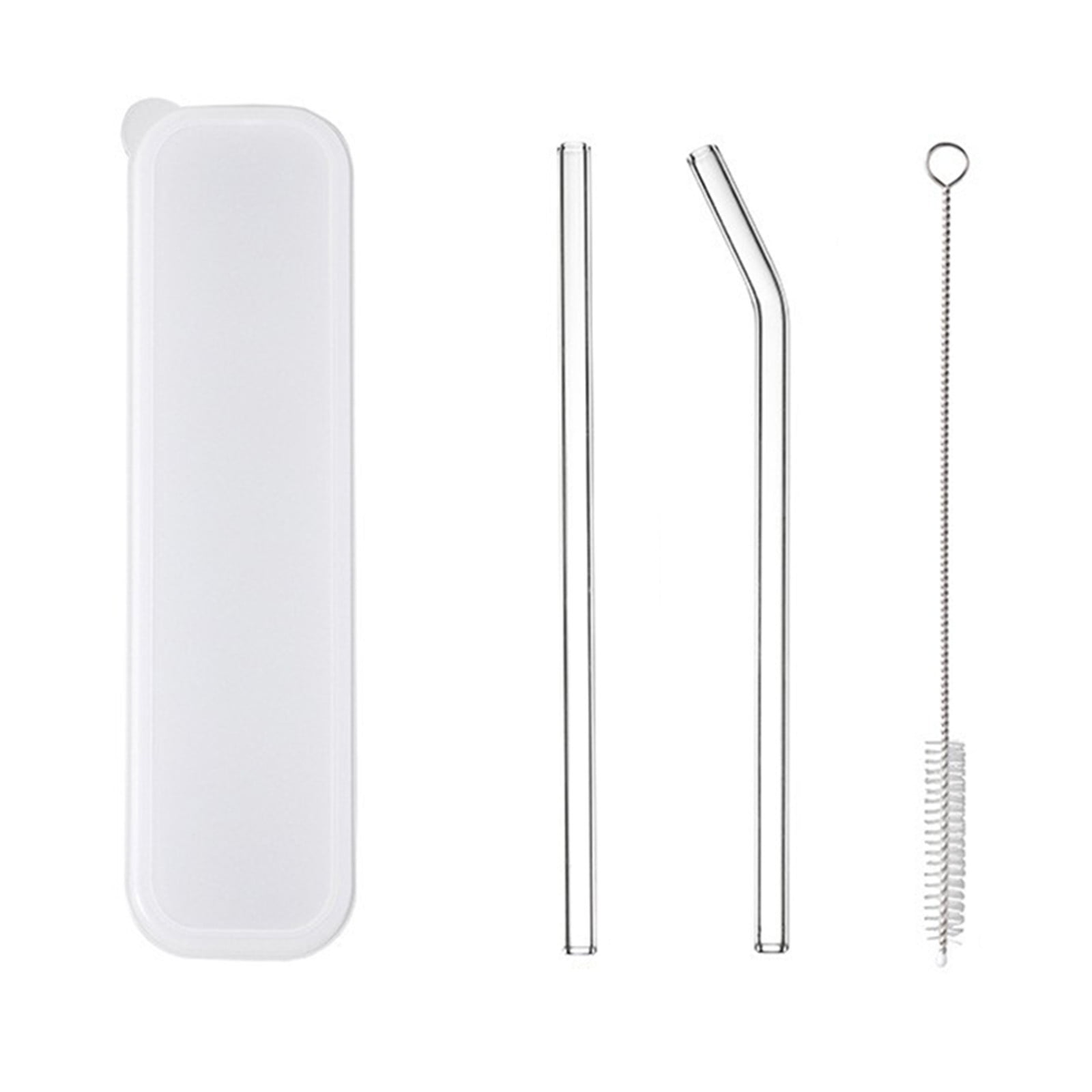 Glass Straw-Transparent Eco-Friendly Perfect for Cocktail Glass ...