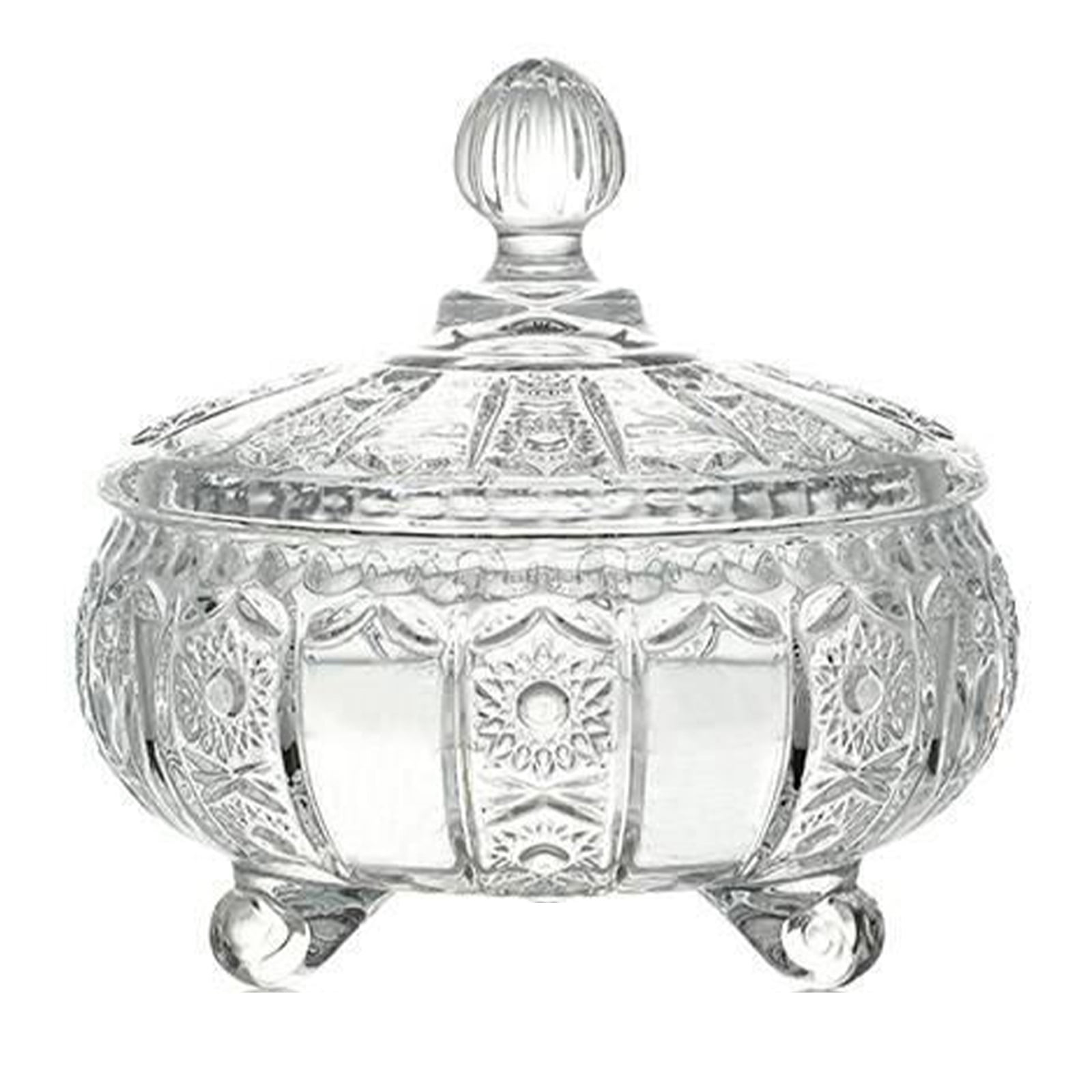 Glass Sugar Bowl, Glass Candy Jars with Lids, Glass Decorative Glass ...