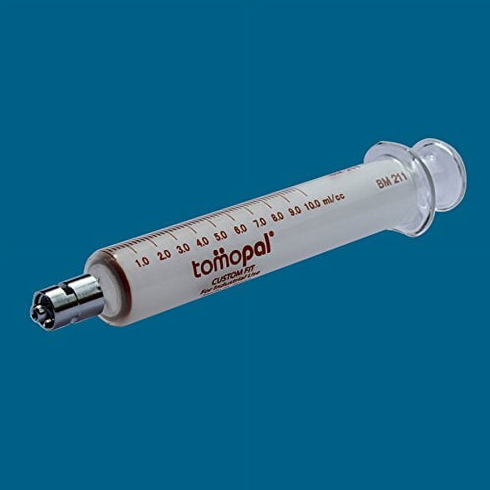 Glass Syringe 10 ml (Per Pack 6), Tomopal Glass Syringe 10 ml w/0.2 ml ...
