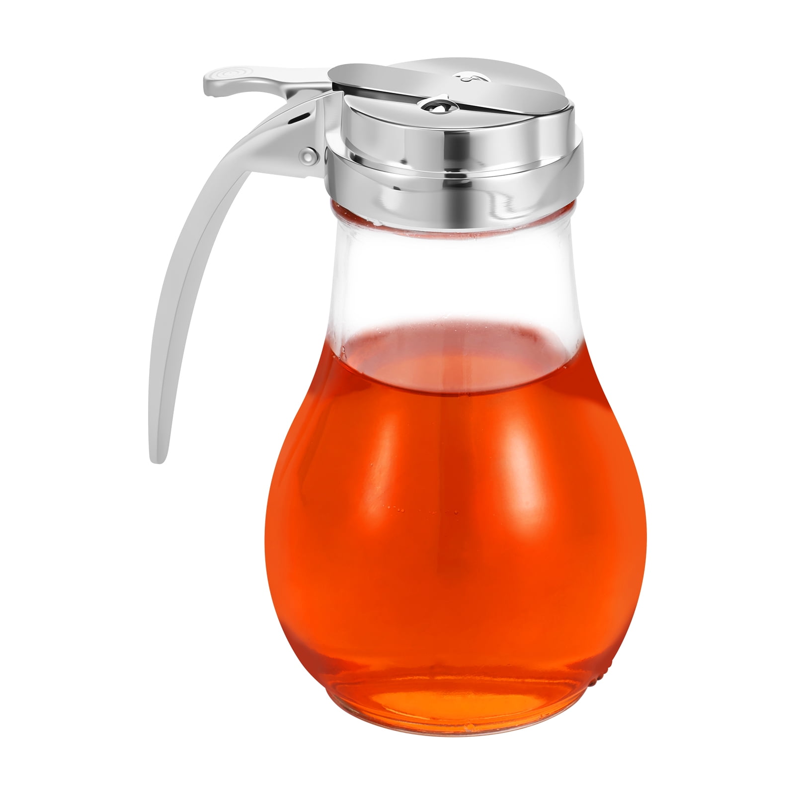 Glass Syrup Dispenser Easy to Pour Glass Syrup Container with Pour Lid ...