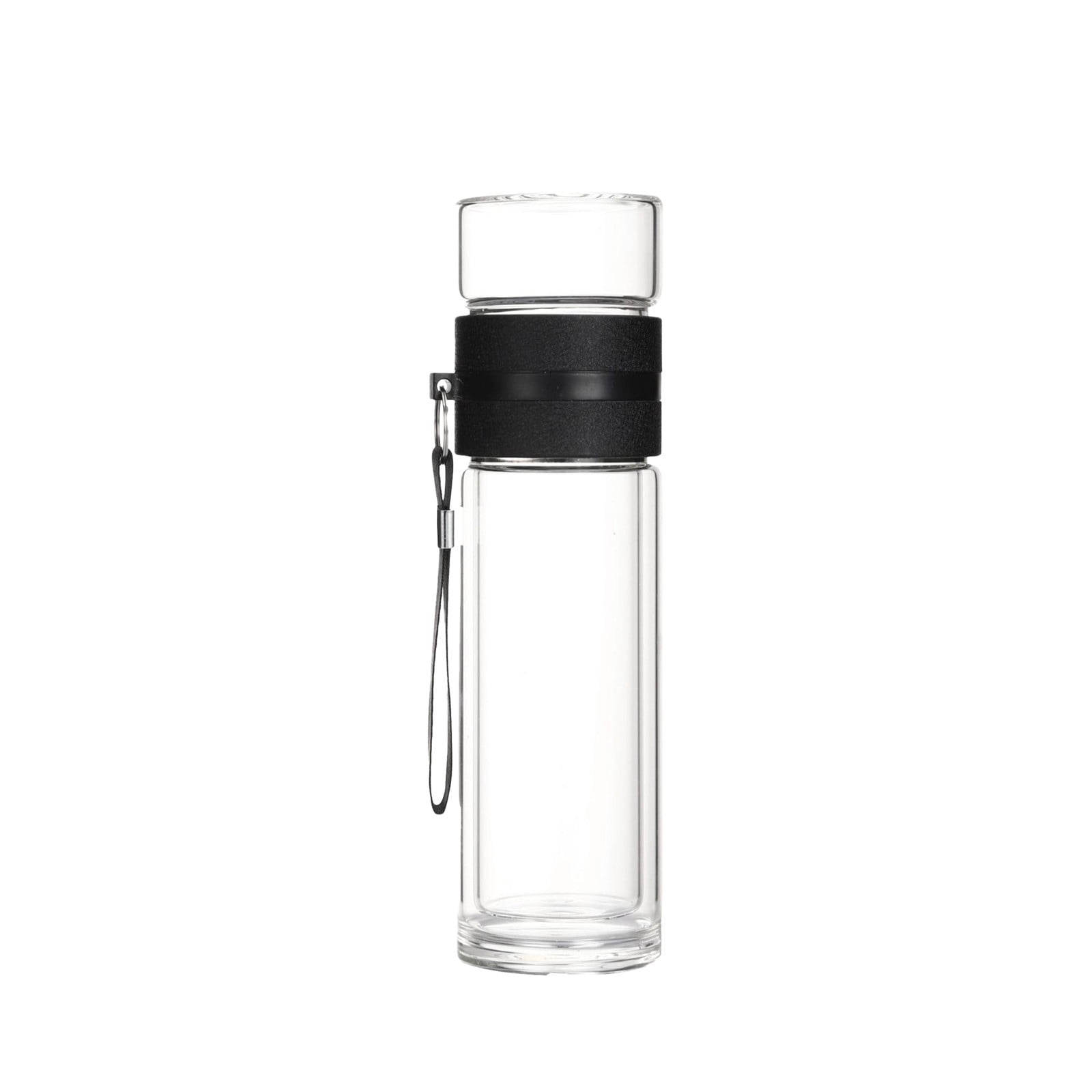 Glass Tea Infuser Bottle,450ml Double Wall Infuser Bottle Tea Tumbler ...