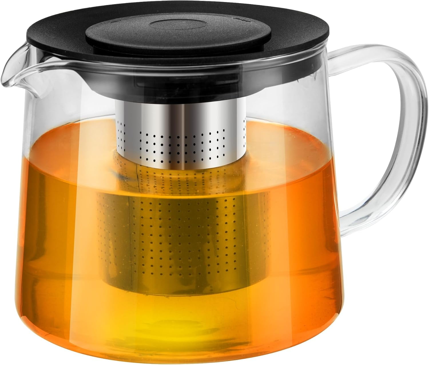 Glass Teapot 51oz/1500ml with Removable Stainless Infuser pot ...