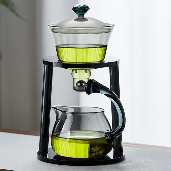 Glass Teapot Pot With Ball, 12 OZ Drip-Teapot With Infuser, Kungfu Set ...