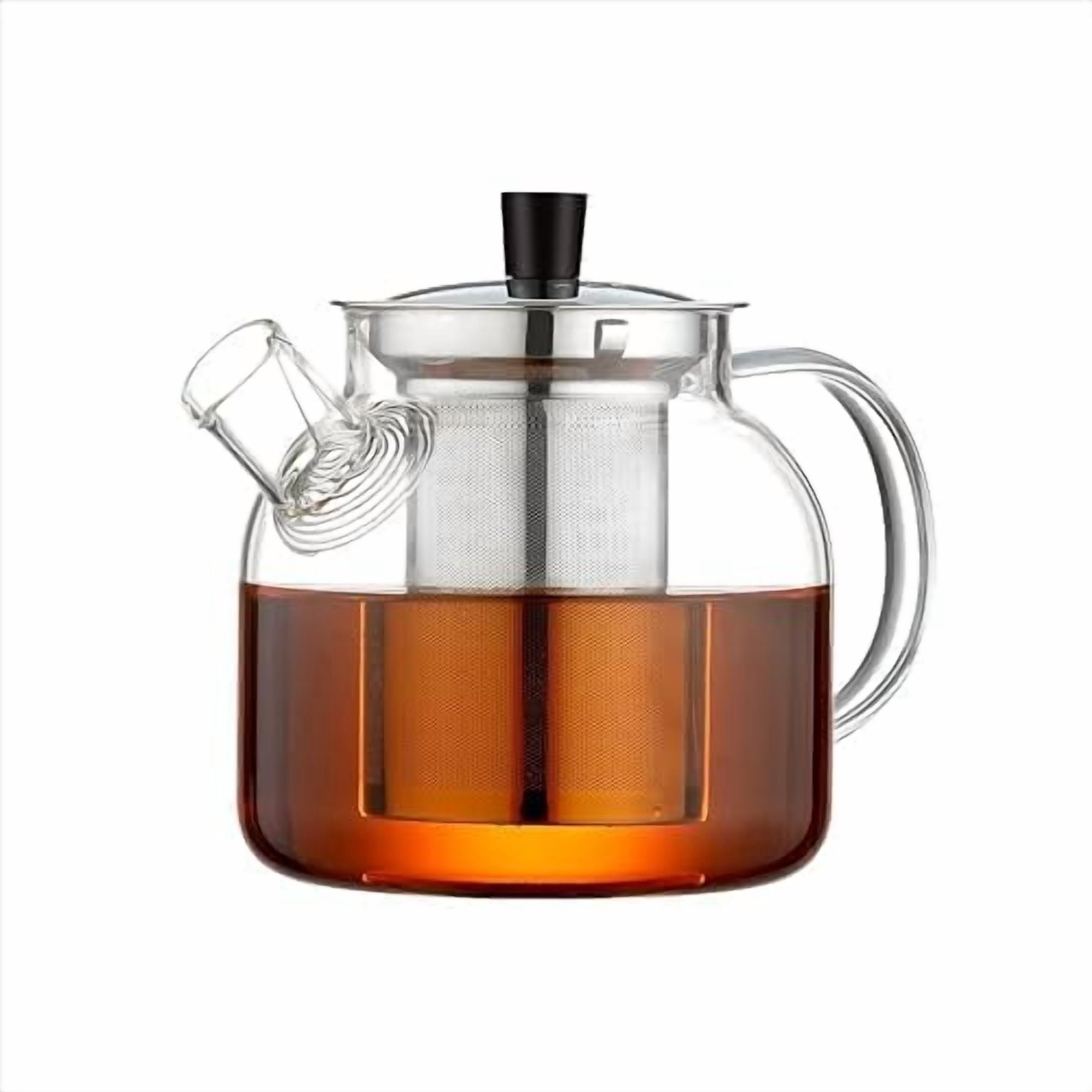 Glass Teapot with Removable Infuser, 800ml (27OZ) Stovetop Safe Small ...