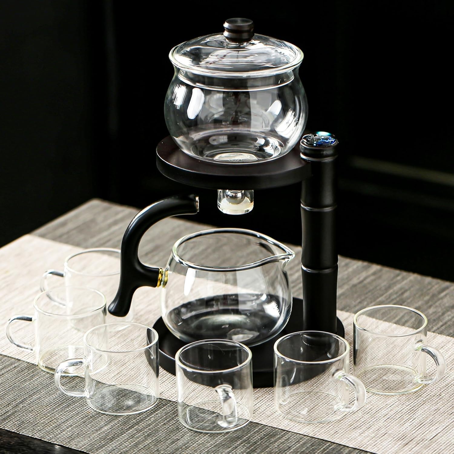 Glass Teapot Set with Infuser Semi Automatic Tea Set Magic Teapot ...