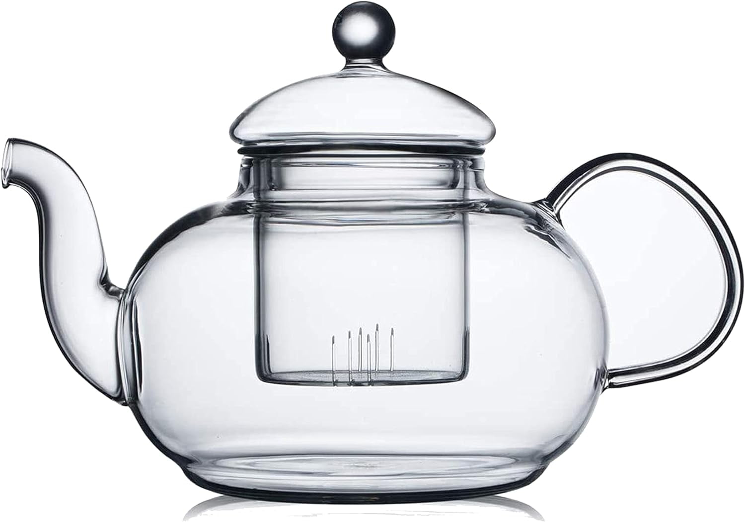 Glass Teapot Stovetop Safe,Clear Teapot with Removable Infuser 20.3 oz ...