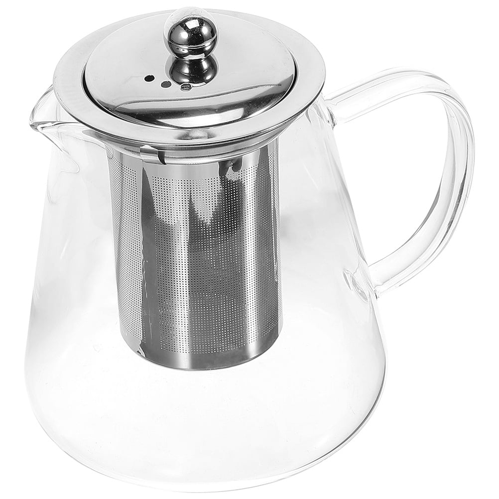 Glass Teapot Strainer Stovetop Tea Kettle Glass Tea Pitcher Enamel Tea ...
