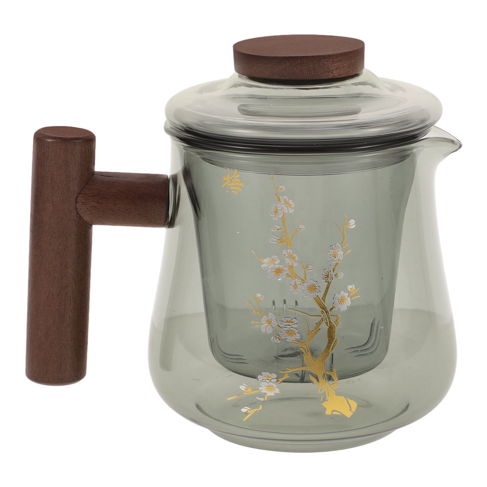 Glass Teapot with Infuser 1 Set Stove Top Borosilicate Glass Tea Kettle ...