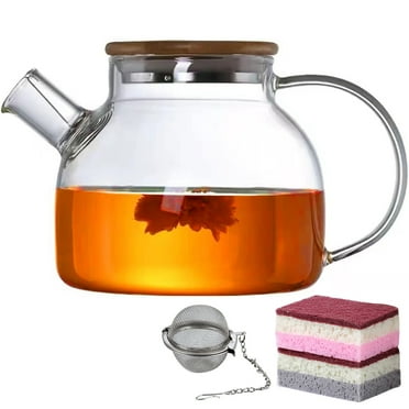 Personal Small China Teapot Set, Heat Resistant Borosilicate Glass ...