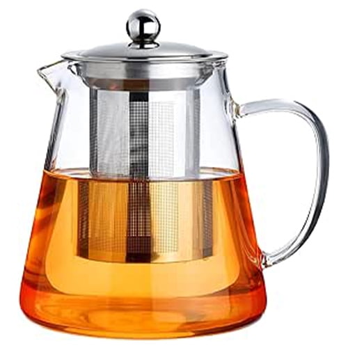 Glass Teapot with Removable Infuser - Perfect for Blooming and Loose ...