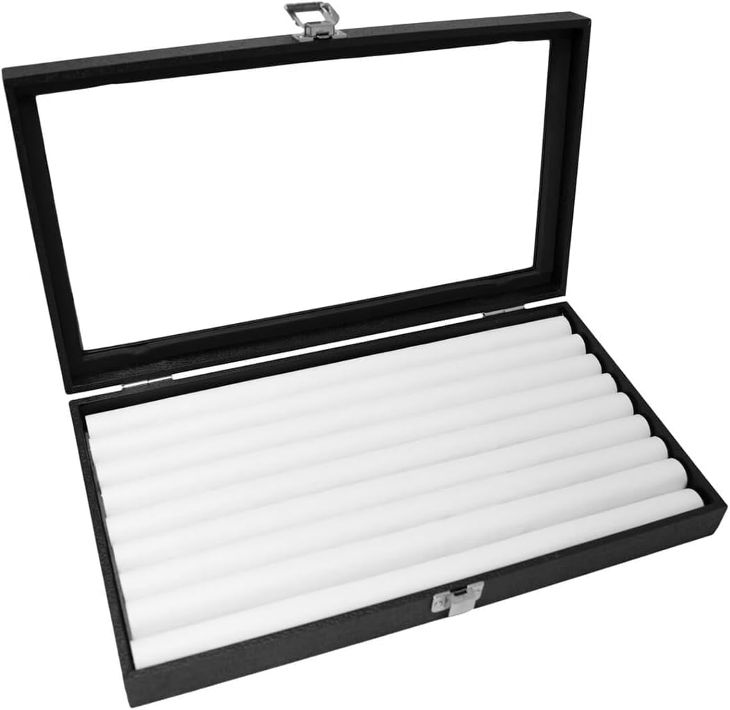 Glass Top Display Case 36 Slot Ring Insert Liner in White - Walmart.com