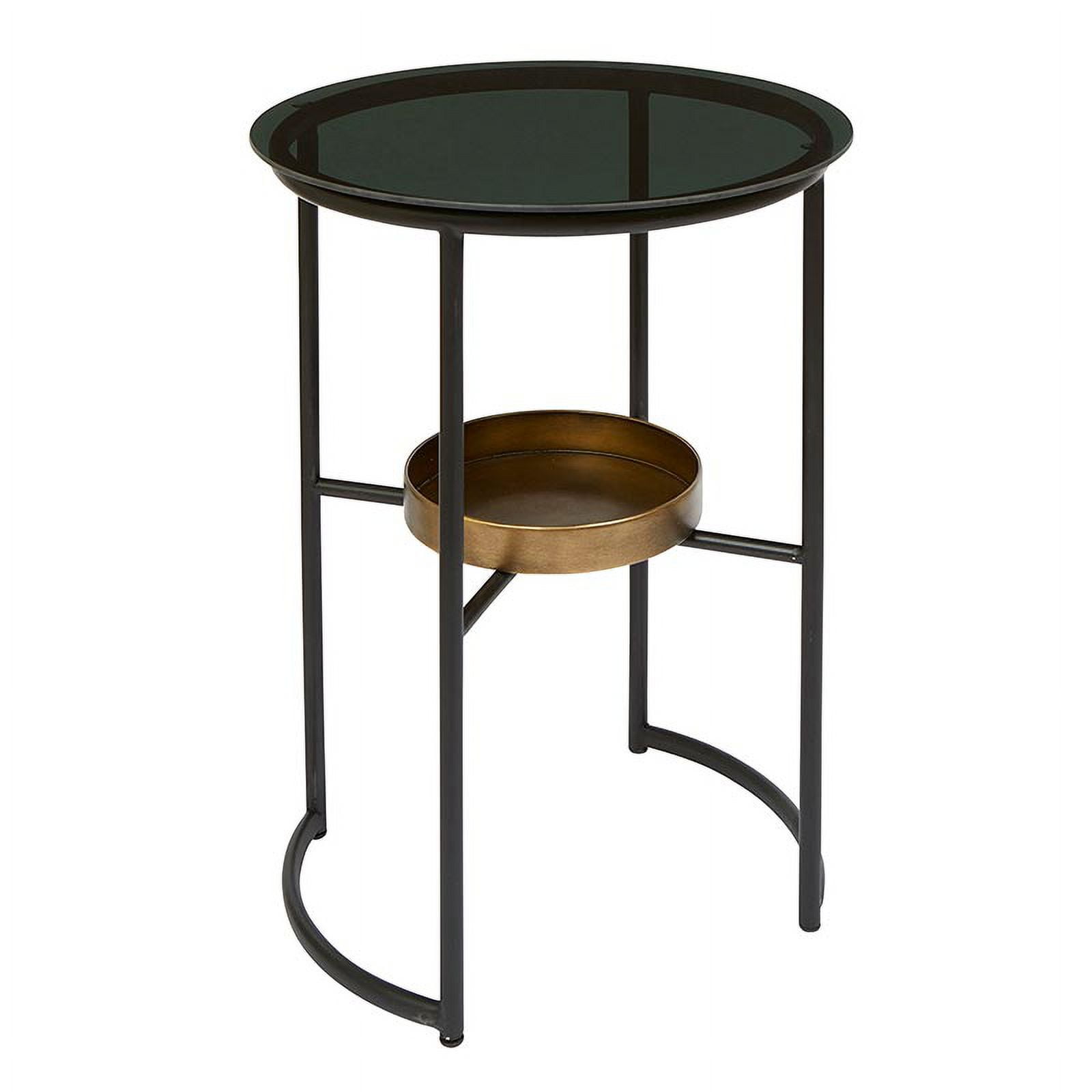 Glass Top Two Tier Table - Walmart.com