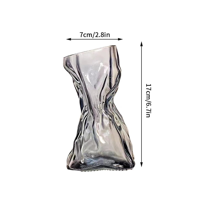 Glass Transparent Flower Vase Creative Designed Hydroponics Plants Pot ...