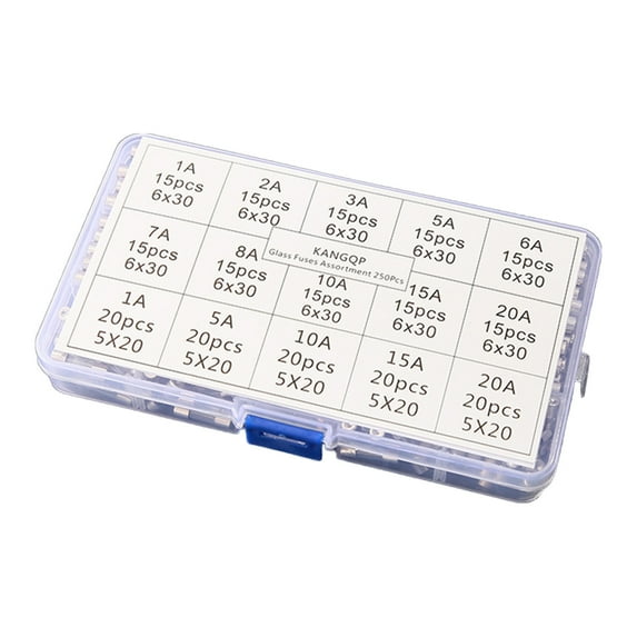 Glass Tubes for Circuit Safety 250pcs Fine Fuses Carriers Glass Fuses ...