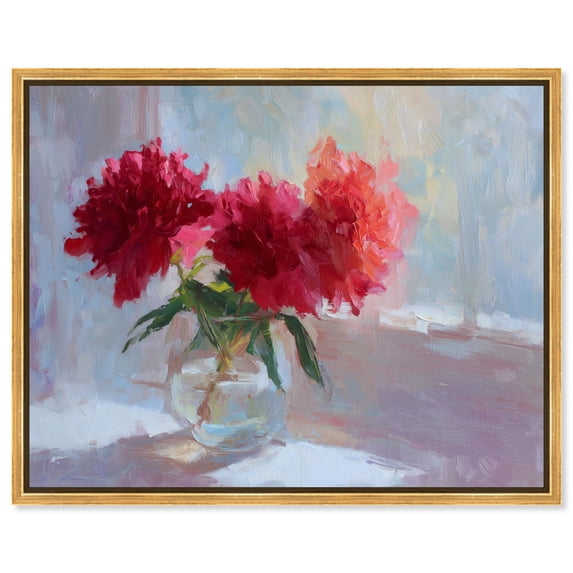 Glass Vase I Canvas Print Kitchen Wall Art by Art Remedy, Gold Frame ...