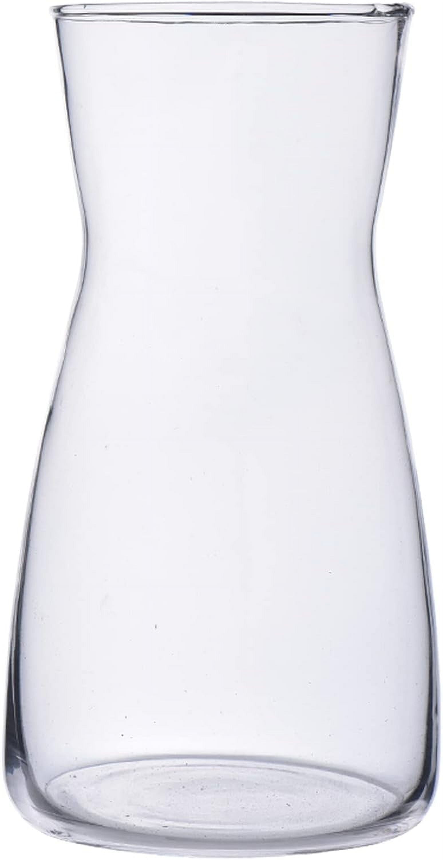 Glass Vases for Flowers, 8 Inch Tall Ins Modern Irised Crystal Clear ...