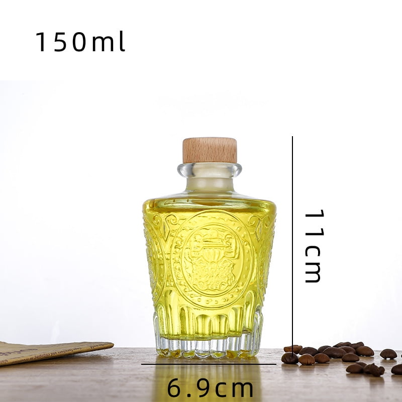 Glass Vodka Bottle High Quality Wine Whisky Vodka Hip Flasks Portable ...